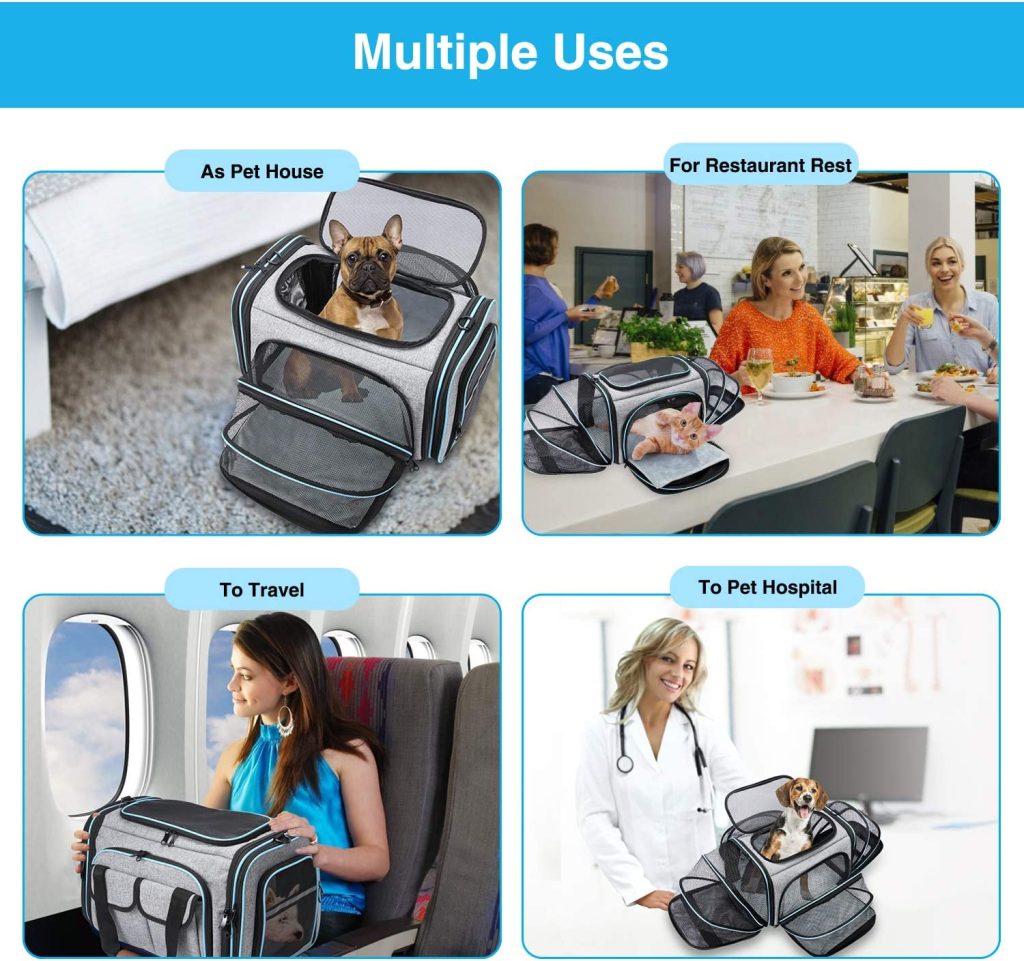 Maskeyon Airline Approved Pet Carrier, Large Soft Sided Pet Travel