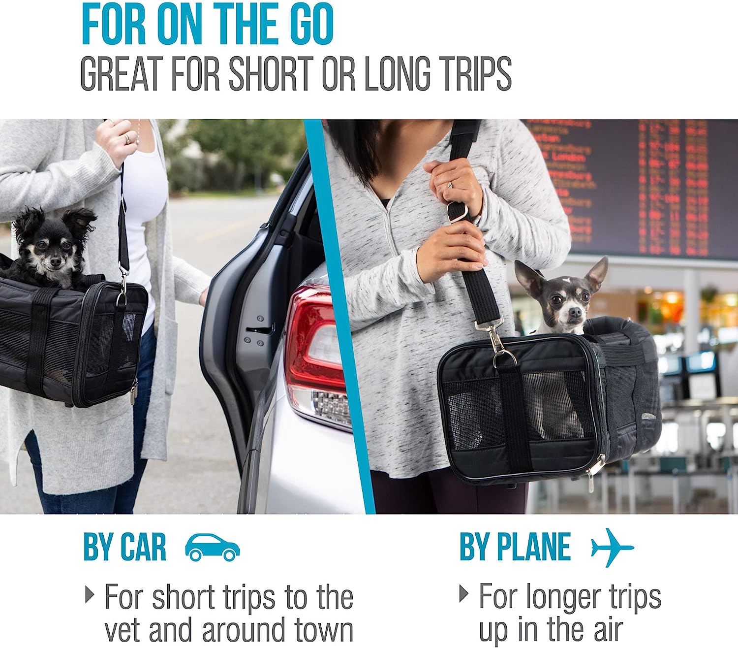 Sherpa 2-in-1 Backpack Travel Pet Carrier, Airline Approved