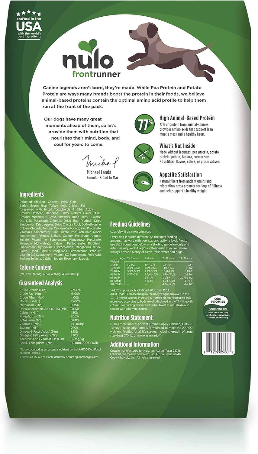Buy Nulo Frontrunner Dog Food for Puppies with Chicken