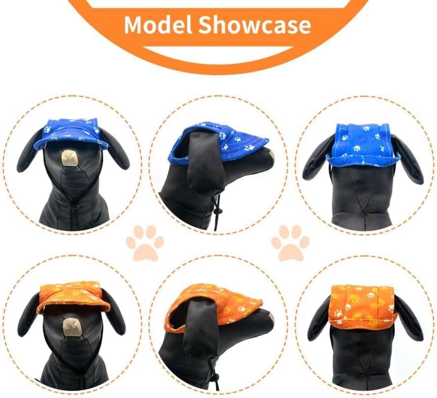 Dog Baseball Cap Dog Paw Print Peaked Cap Pet Sun Hats