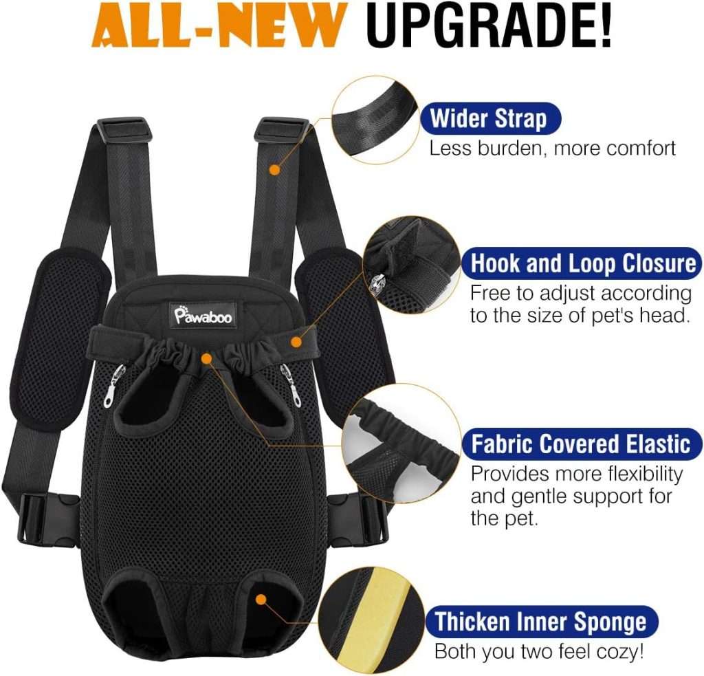 Pawaboo Pet Carrier Backpack | Hands-Free Travel for Dogs
