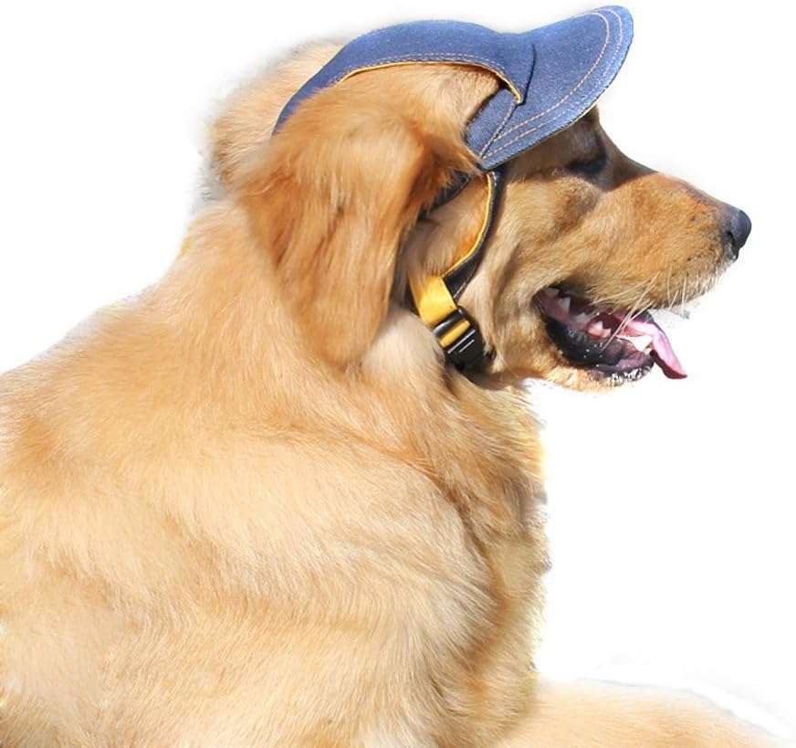 Pet Dog Outdoor Cap Cool Denim Hat - Summer Sun Protection